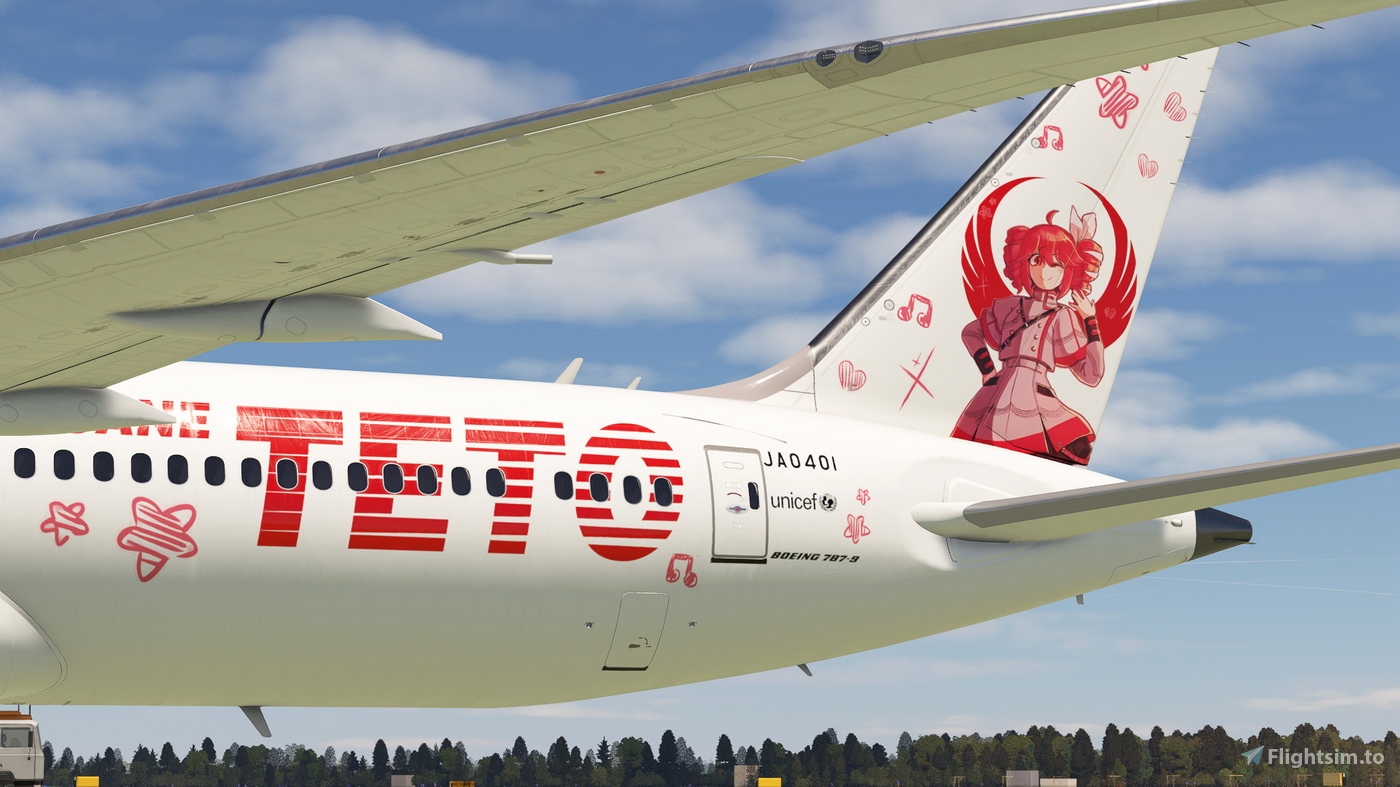 JAL x Kasane Teto JA0401 per Microsoft Flight Simulator | MSFS