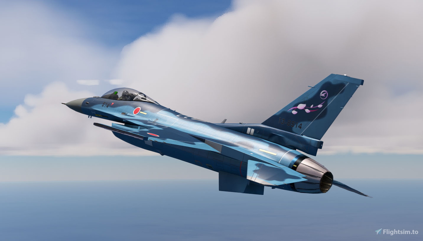 JASDF F-2 for SC Designs F-16 / F16 - Japan Air Self Defense Force F2 V2.1 för Microsoft Flight ...
