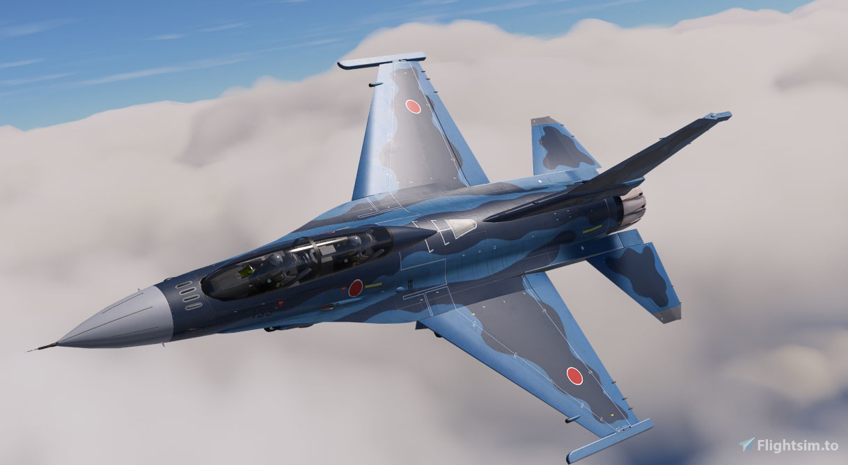 JASDF F-2 for SC Designs F-16 / F16 - Japan Air Self Defense Force F2 V1.0 per Microsoft Flight ...