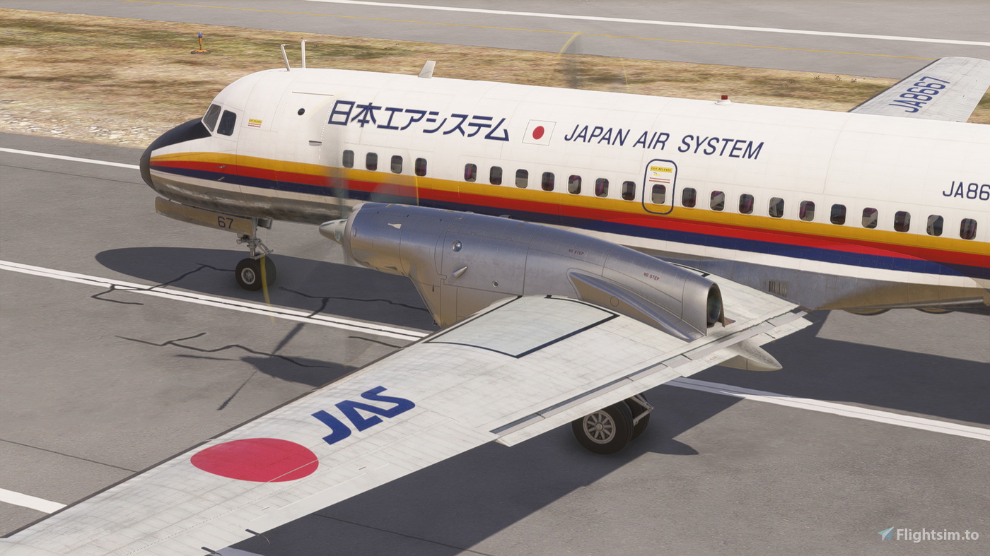 YS-11 Japan Air System (JA8667) for Microsoft Flight Simulator | MSFS