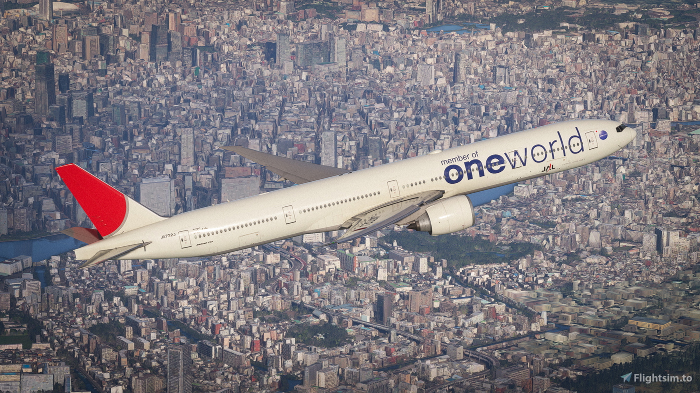 Japan Airlines | JA732J | Sun of the Arc | Oneworld | PMDG 777-300ER ...