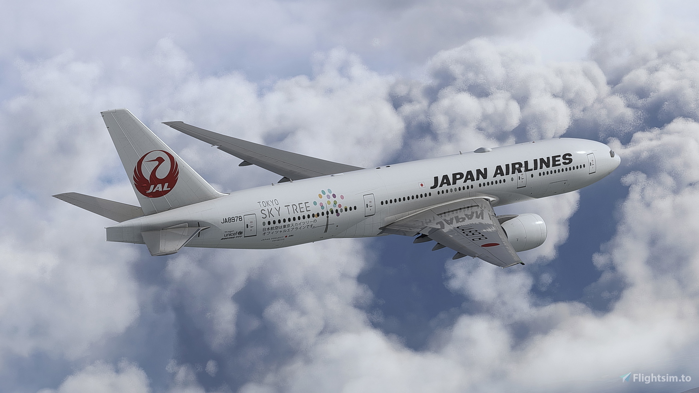 Japan Airlines | New Tsurumaru Domestic Fleet Special Livery Pack | PW | PMDG 777-200ER pour ...