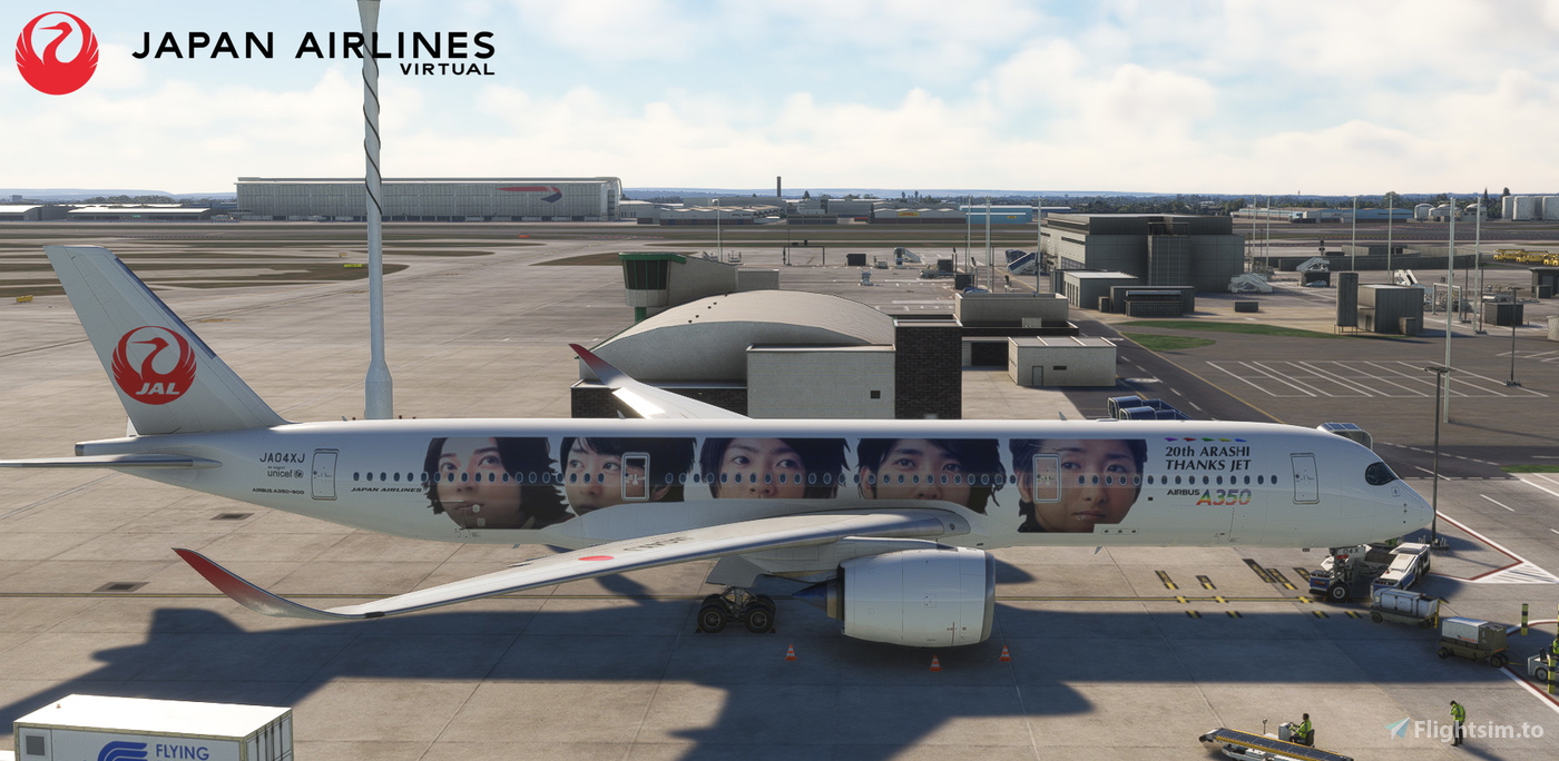 Japan Airlines A350-900 20th Arashi for Microsoft Flight Simulator | MSFS