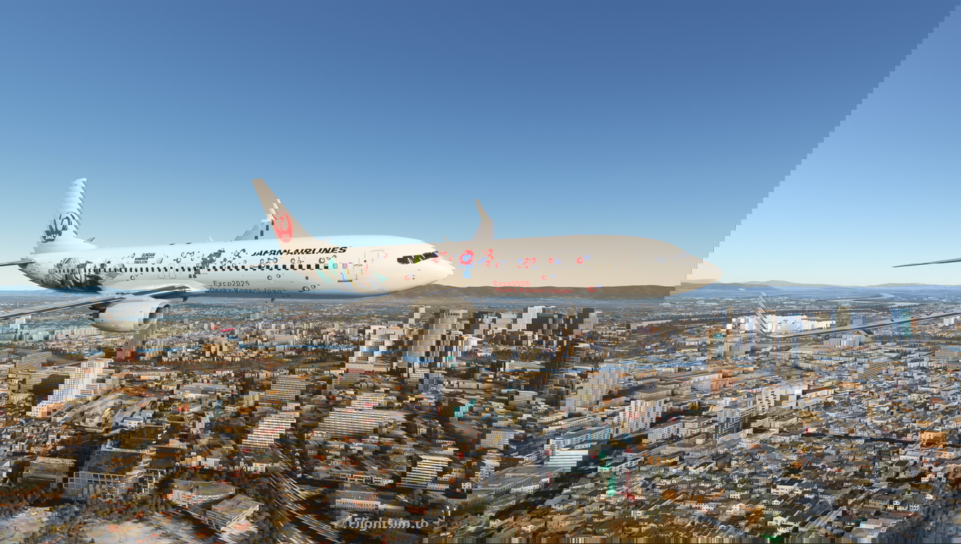 Japan Airlines JA342J "JAL×GUNDAM FLY TO THE FUTURE" 对于 Microsoft Flight Simulator | MSFS
