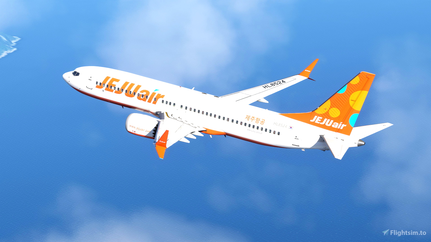 Jeju Air B737 MAX HL8524 Livery(with Cabin) for iFly B737 MAX for ...