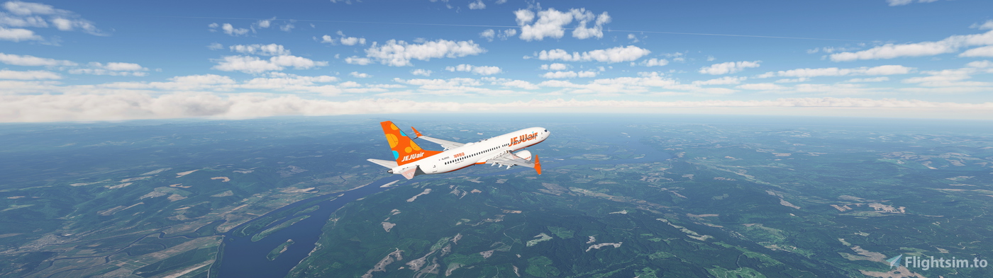Jeju Air [HL8555] w/Cabin | iFly B737 MAX 8 对于 Microsoft Flight ...