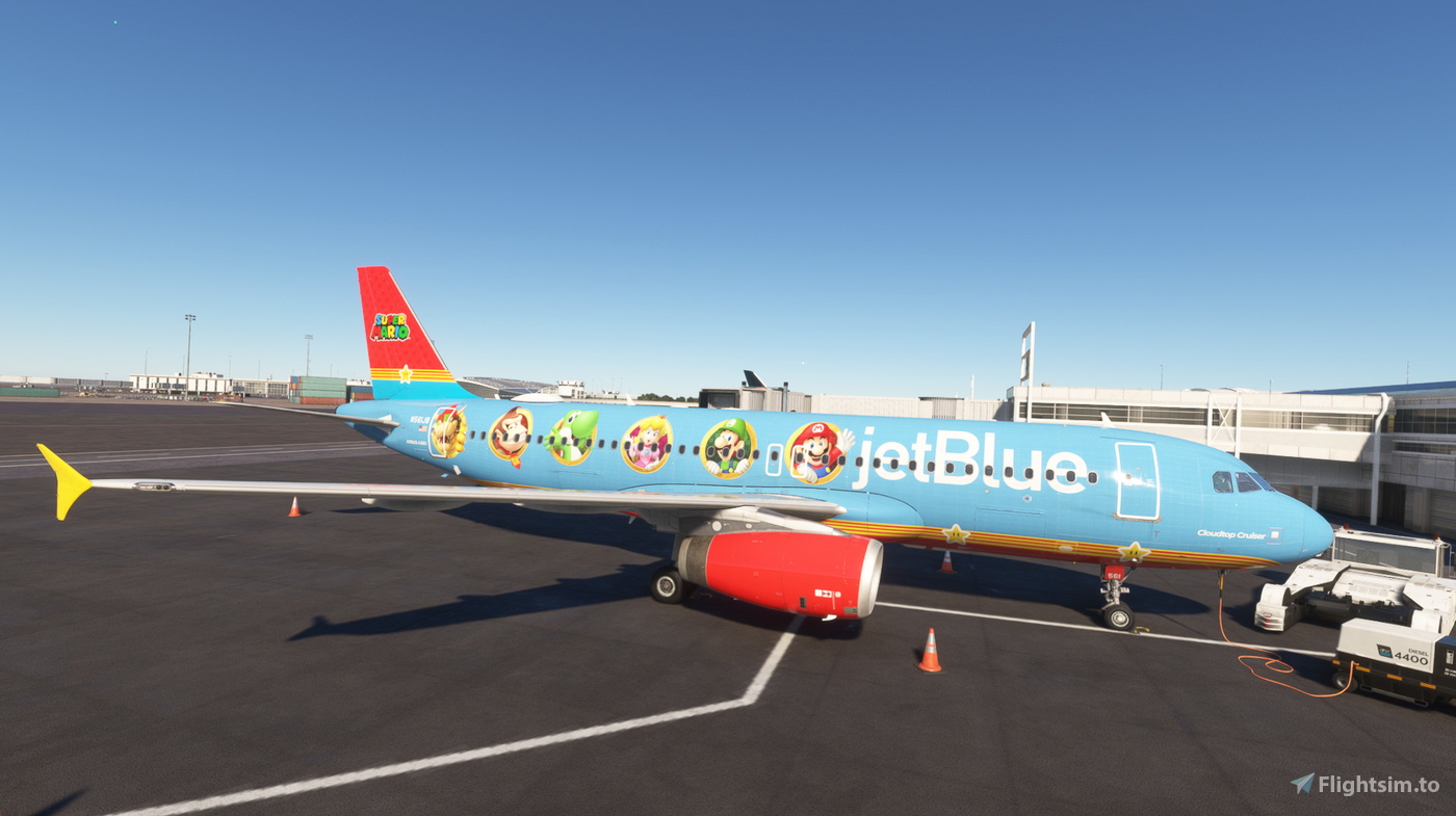 JetBlue N561JB Super Mario (Happy Mario Day) pour Microsoft Flight ...