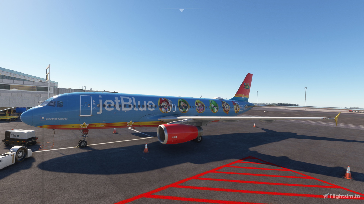 JetBlue N561JB Super Mario (Happy Mario Day) pour Microsoft Flight ...