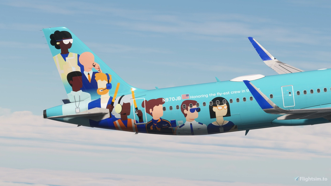 JetBlue "BlueUnity" (N970JB) - Fenix Simulations A321 for Microsoft ...