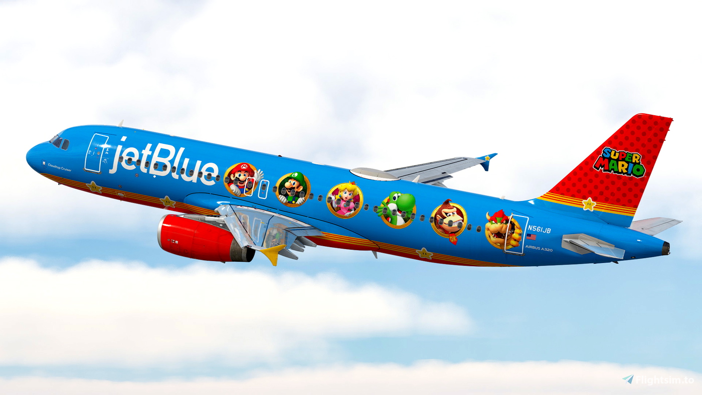 JetBlue 'Cloudtop Cruiser' | N561JB | w/Cabin | Fenix A320 for ...