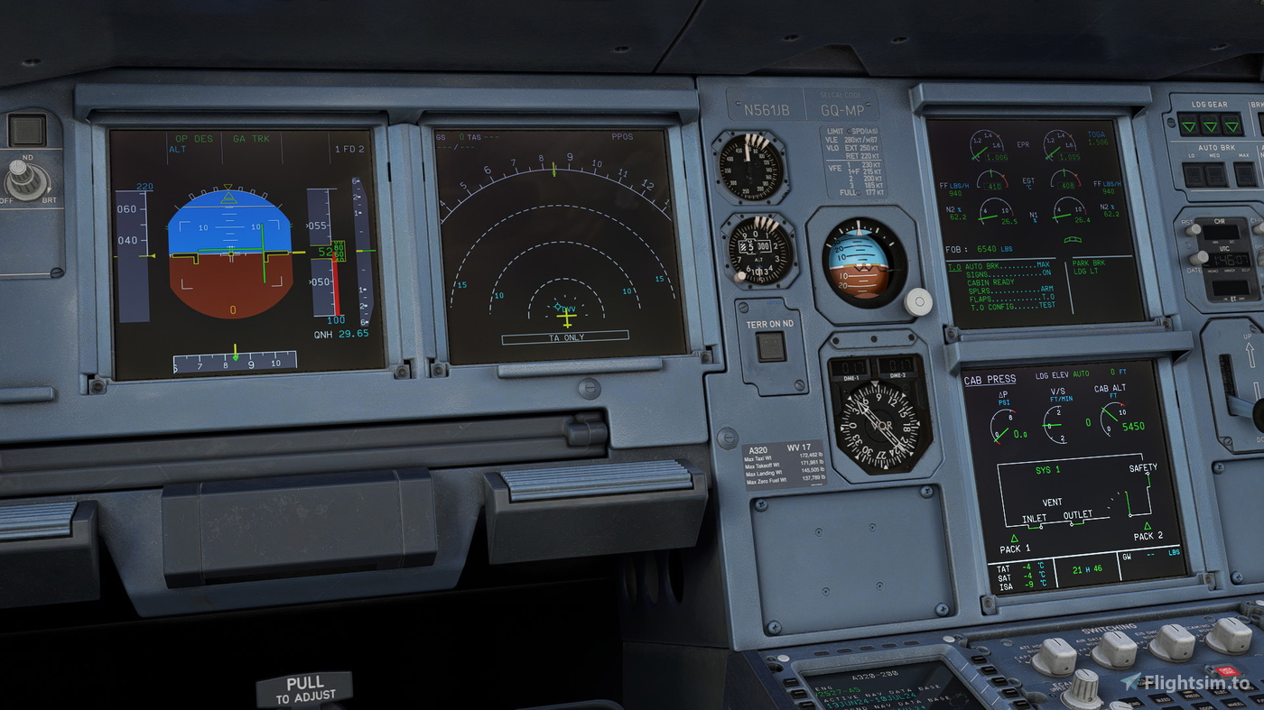 JetBlue 'Cloudtop Cruiser' | N561JB | w/Cabin | Fenix A320 for ...