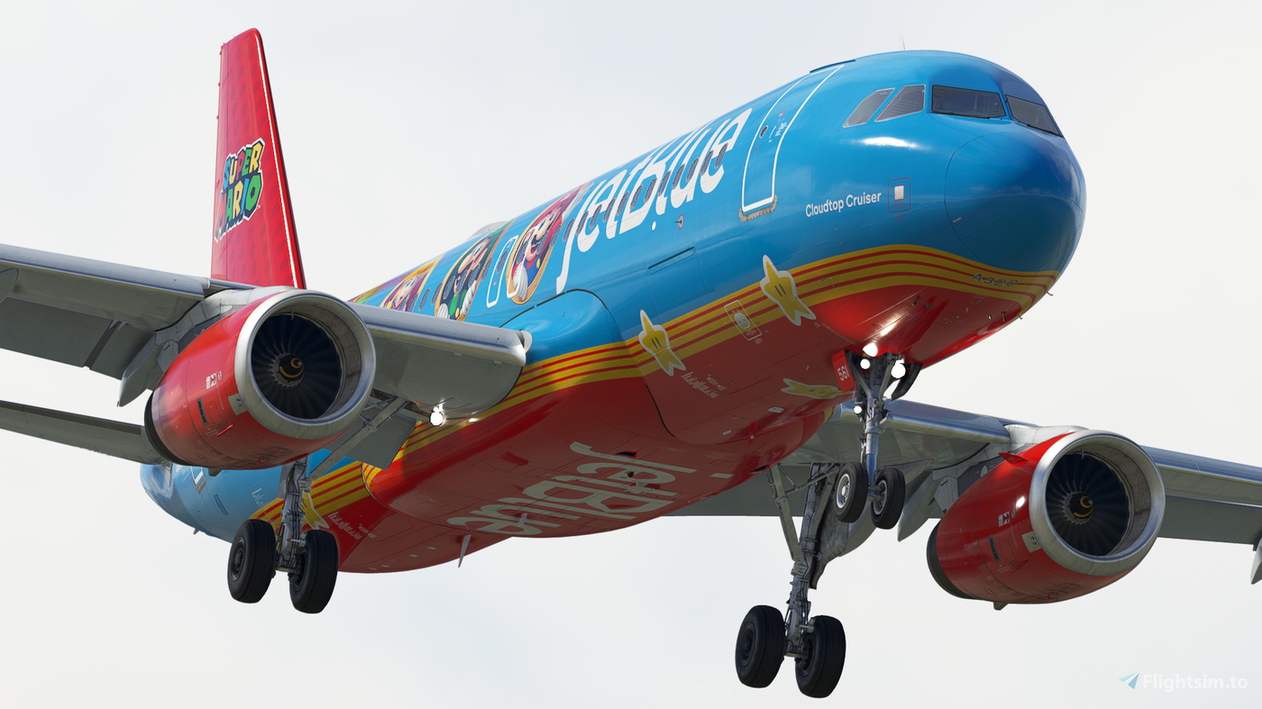 JetBlue 'Cloudtop Cruiser' | N561JB | w/Cabin | Fenix A320 for ...