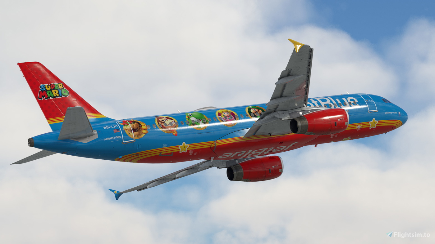 JetBlue 'Cloudtop Cruiser' | N561JB | w/Cabin | Fenix A320 for ...