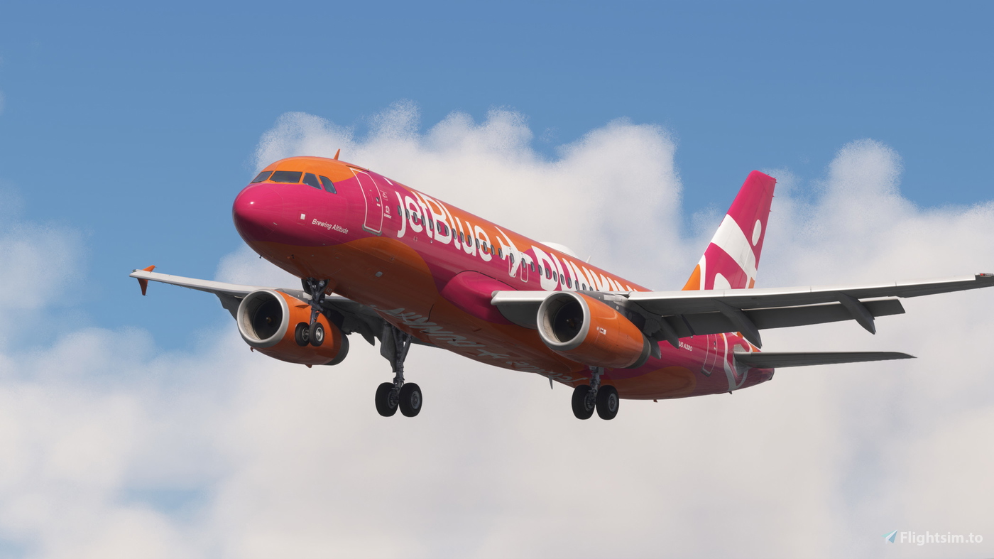 JetBlue ("Dunkin"/"Brewing Altitude" - N643JB) - Fenix A320 (V2) (IAE ...