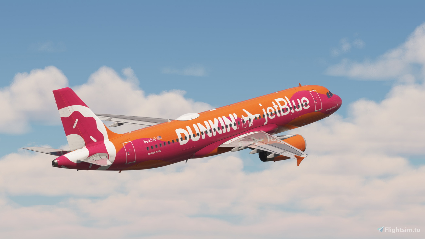 JetBlue ("Dunkin"/"Brewing Altitude" - N643JB) - Fenix A320 (V2) (IAE ...