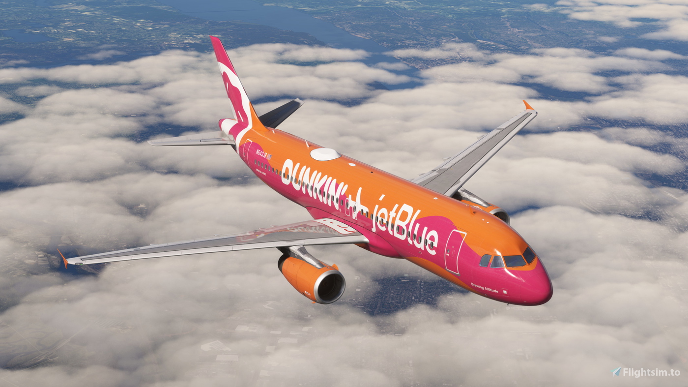 JetBlue ("Dunkin"/"Brewing Altitude" - N643JB) - Fenix A320 (V2) (IAE ...