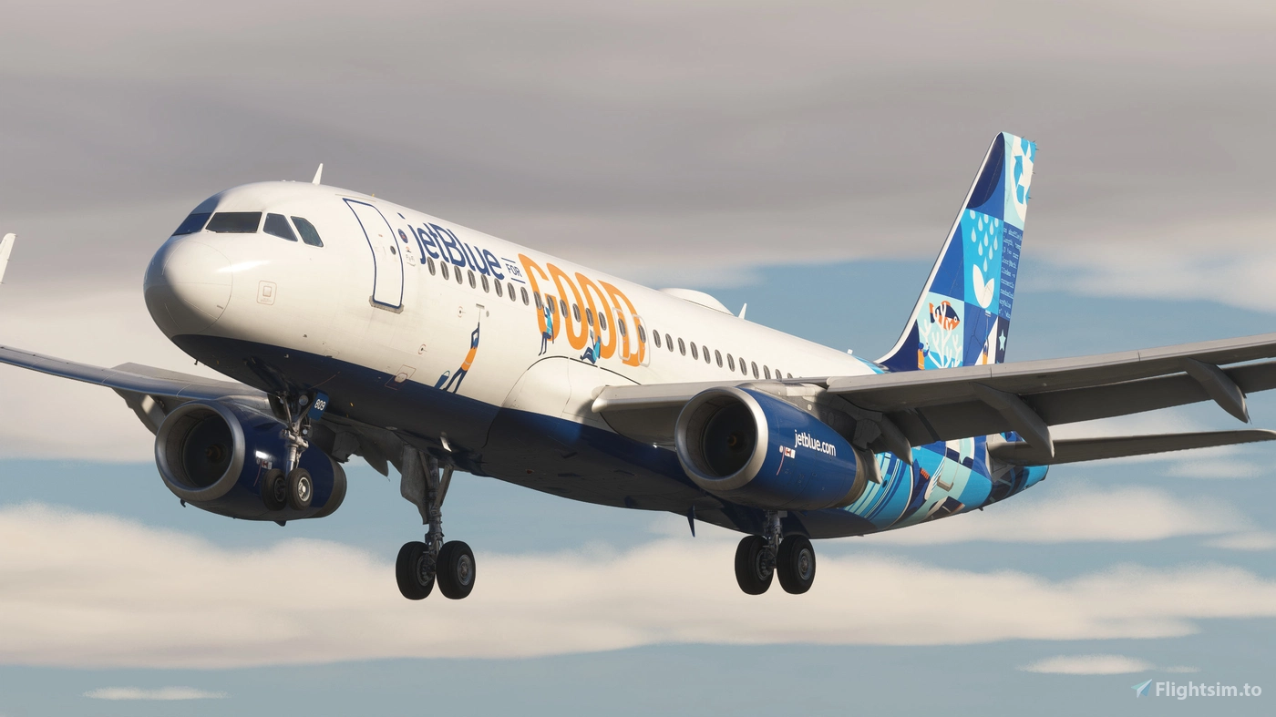 JetBlue "For Good" (N809JB) - Fenix A320 (IAE / Sharklets) pour ...