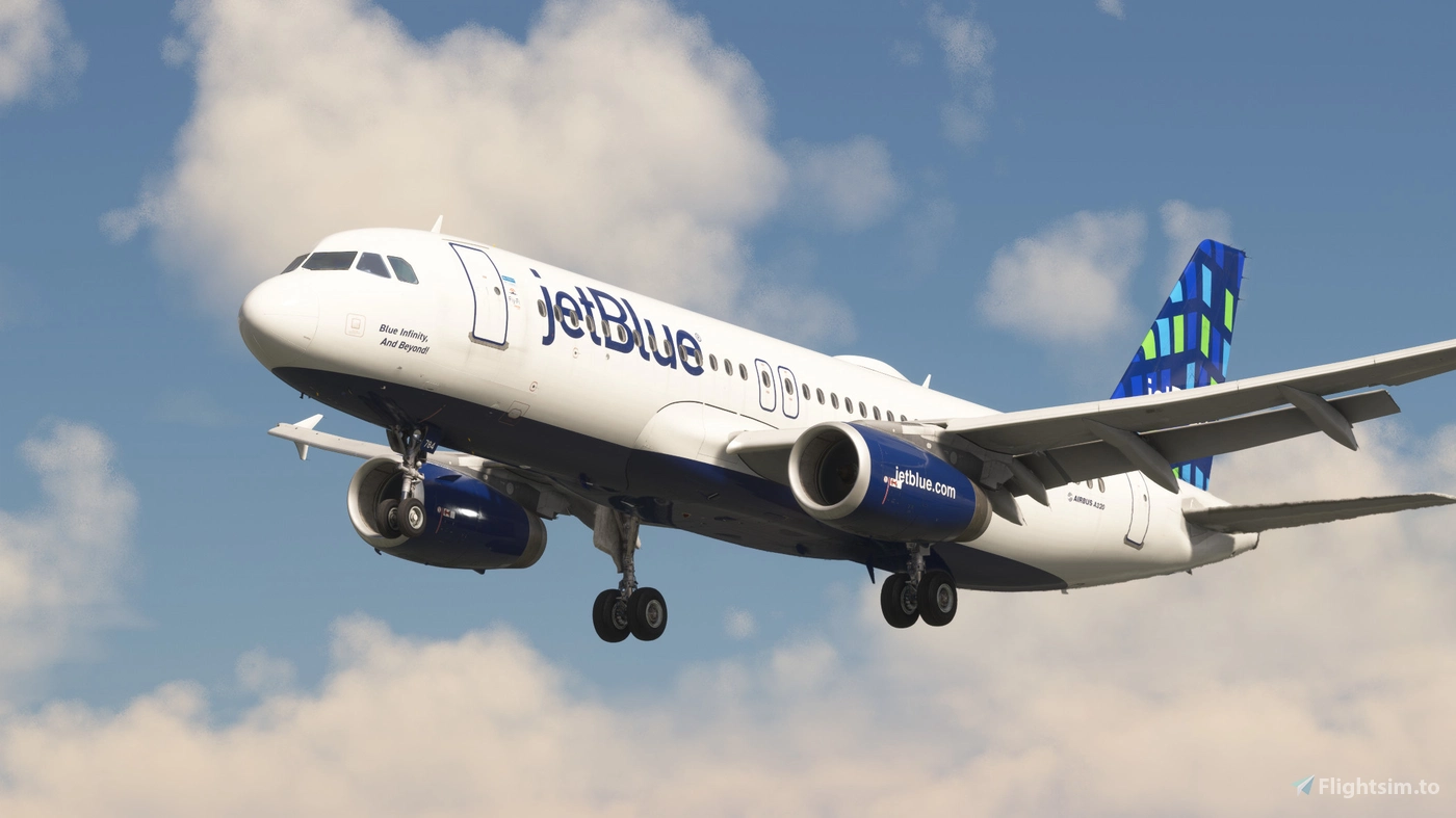 JetBlue (Highrise / Blue Infinity And Beyond - N784JB) - Fenix A320 (V2) (IAE) para Microsoft ...