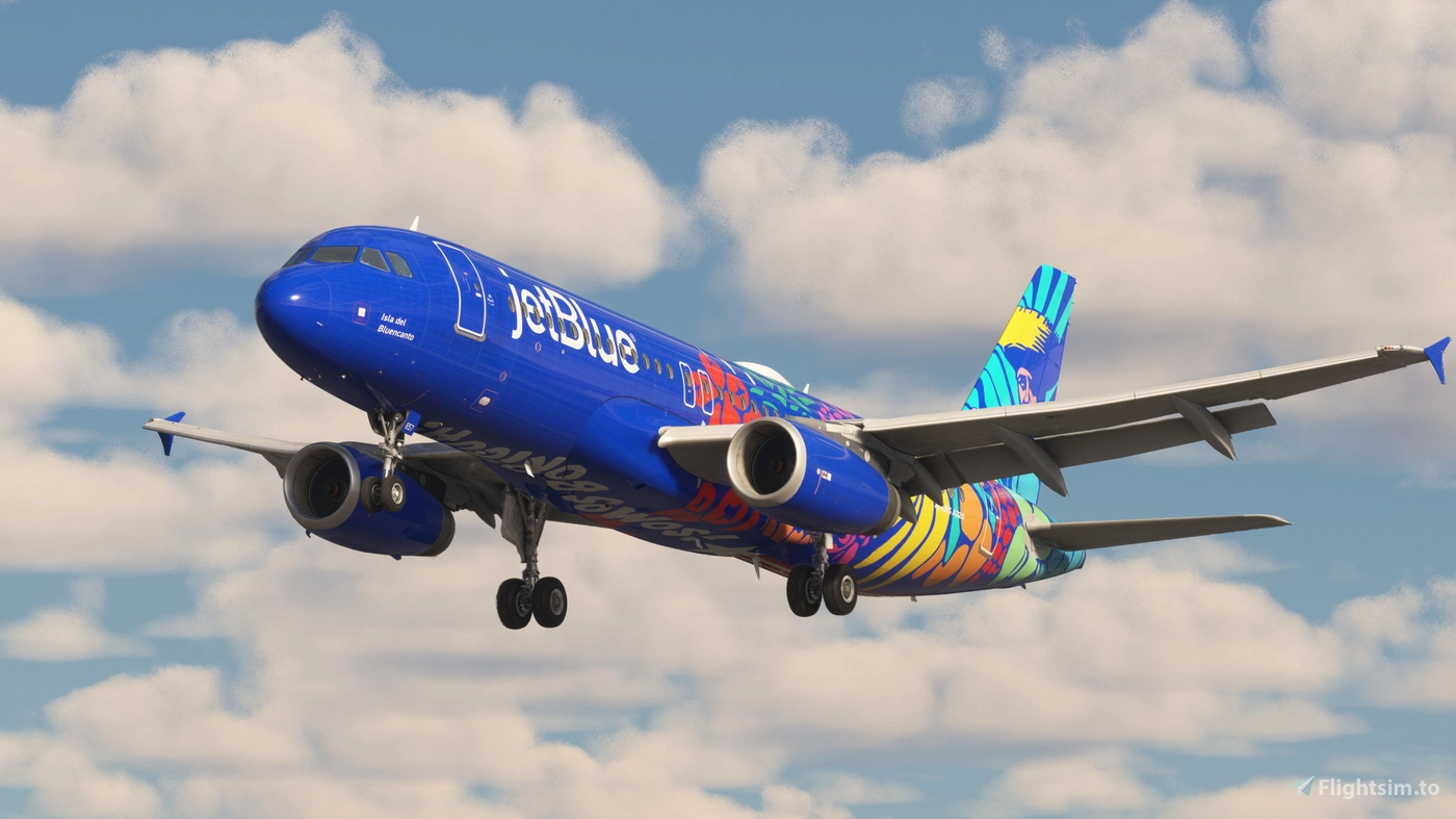 JetBlue ("Isla de Bluencanto" - N657JB) - Fenix A320 (V2) (IAE) 对于 ...