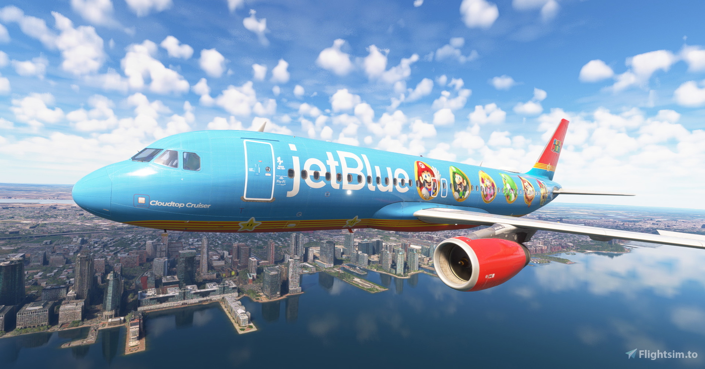 JetBlue N561JB Super Mario (Happy Mario Day) for Microsoft Flight ...