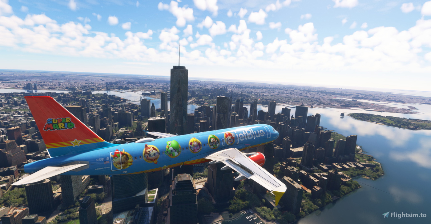 JetBlue N561JB Super Mario (Happy Mario Day) for Microsoft Flight ...