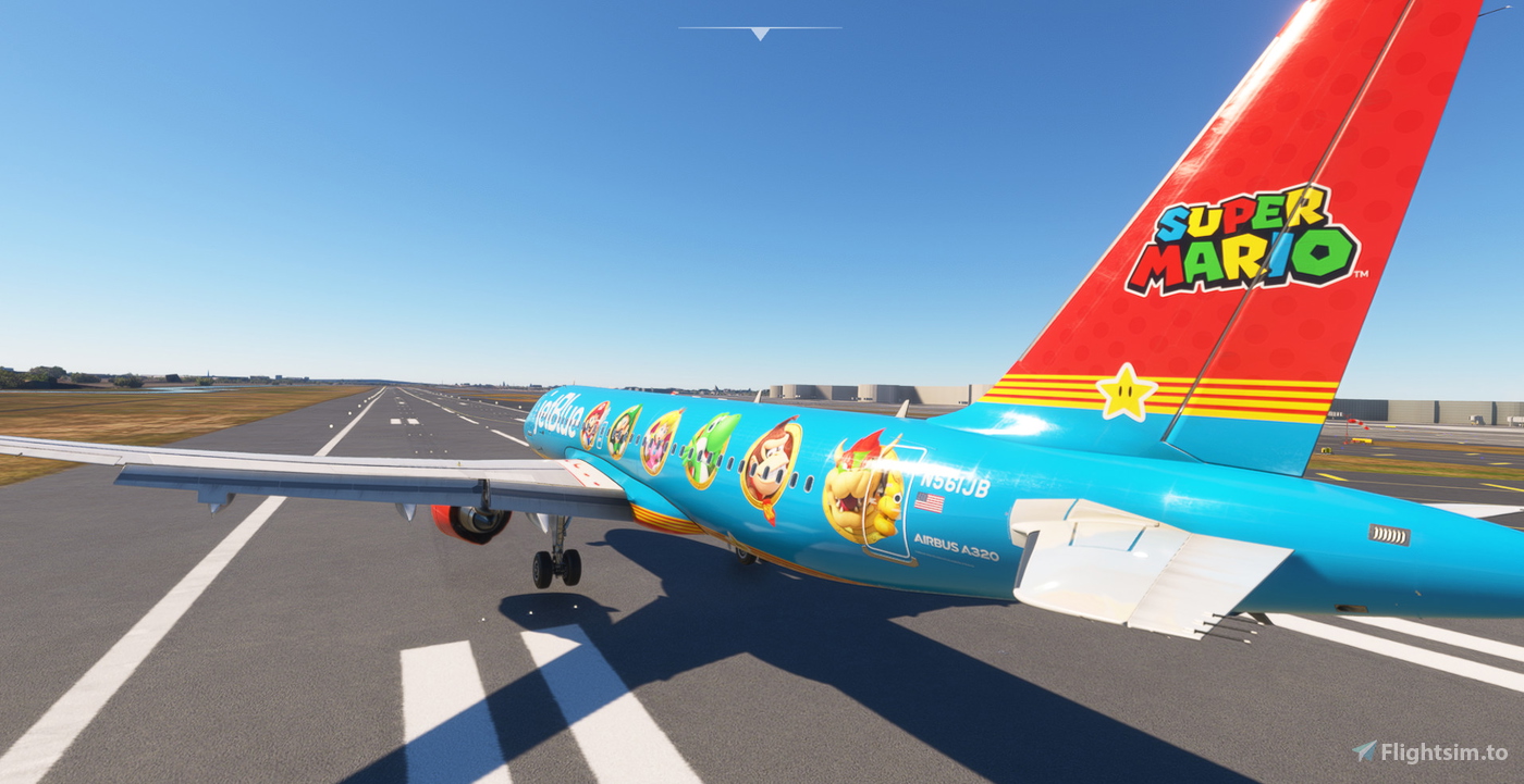 JetBlue N561JB Super Mario (Happy Mario Day) FBW A32NX for Microsoft ...