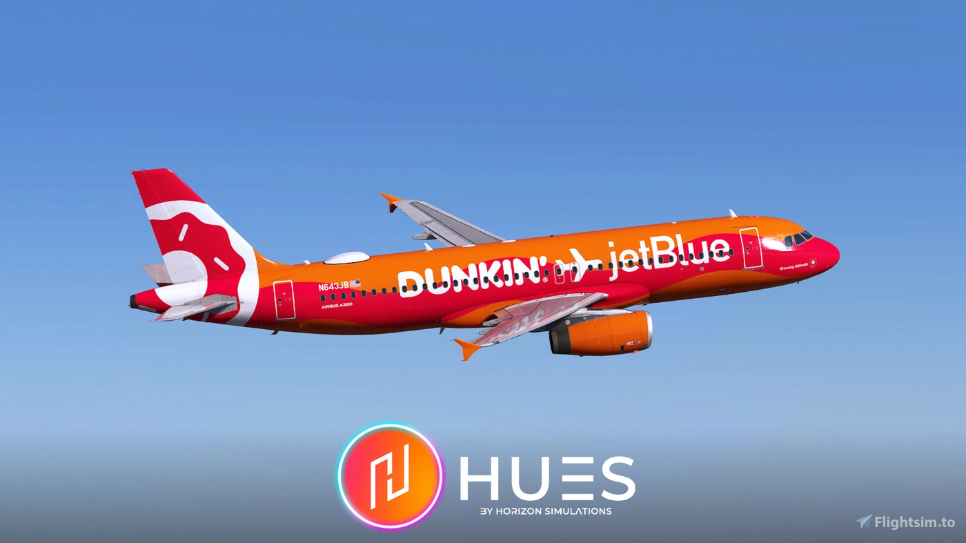 JetBlue [N643JB - 'Dunkin'] w/Cabin - Fenix A320 for Microsoft Flight ...
