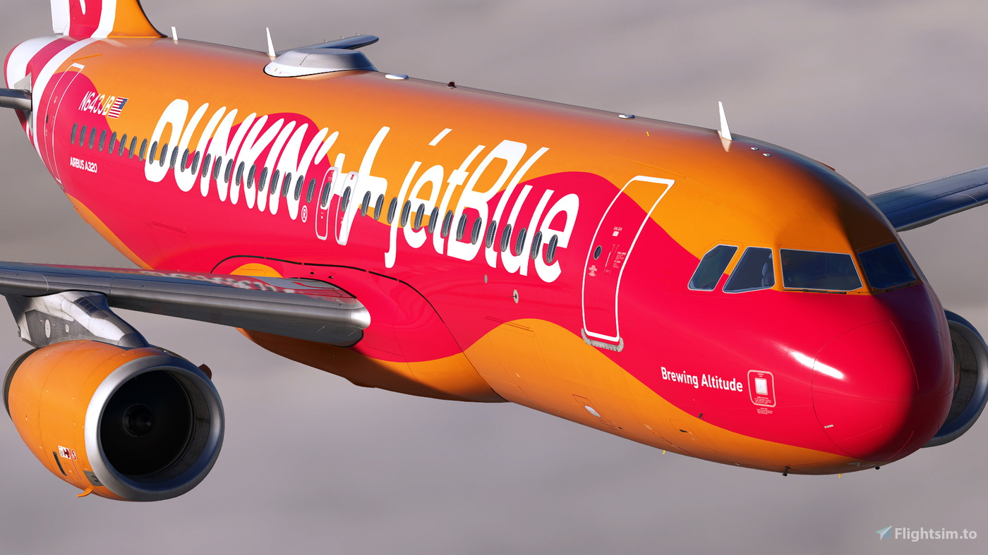 JetBlue [N643JB - 'Dunkin'] w/Cabin - Fenix A320 for Microsoft Flight ...
