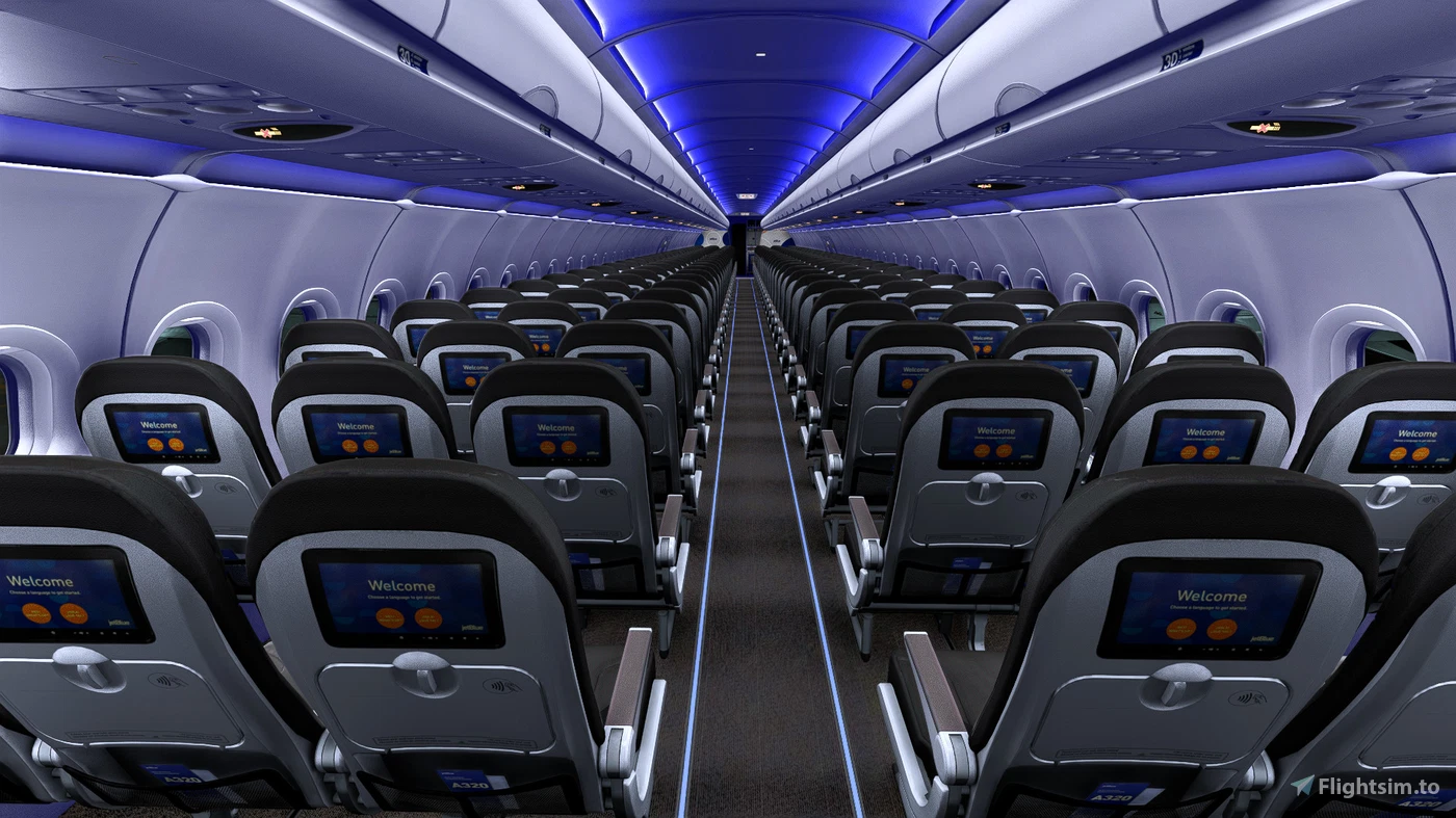 JetBlue [N643JB - 'Dunkin'] w/Cabin - Fenix A320 for Microsoft Flight ...