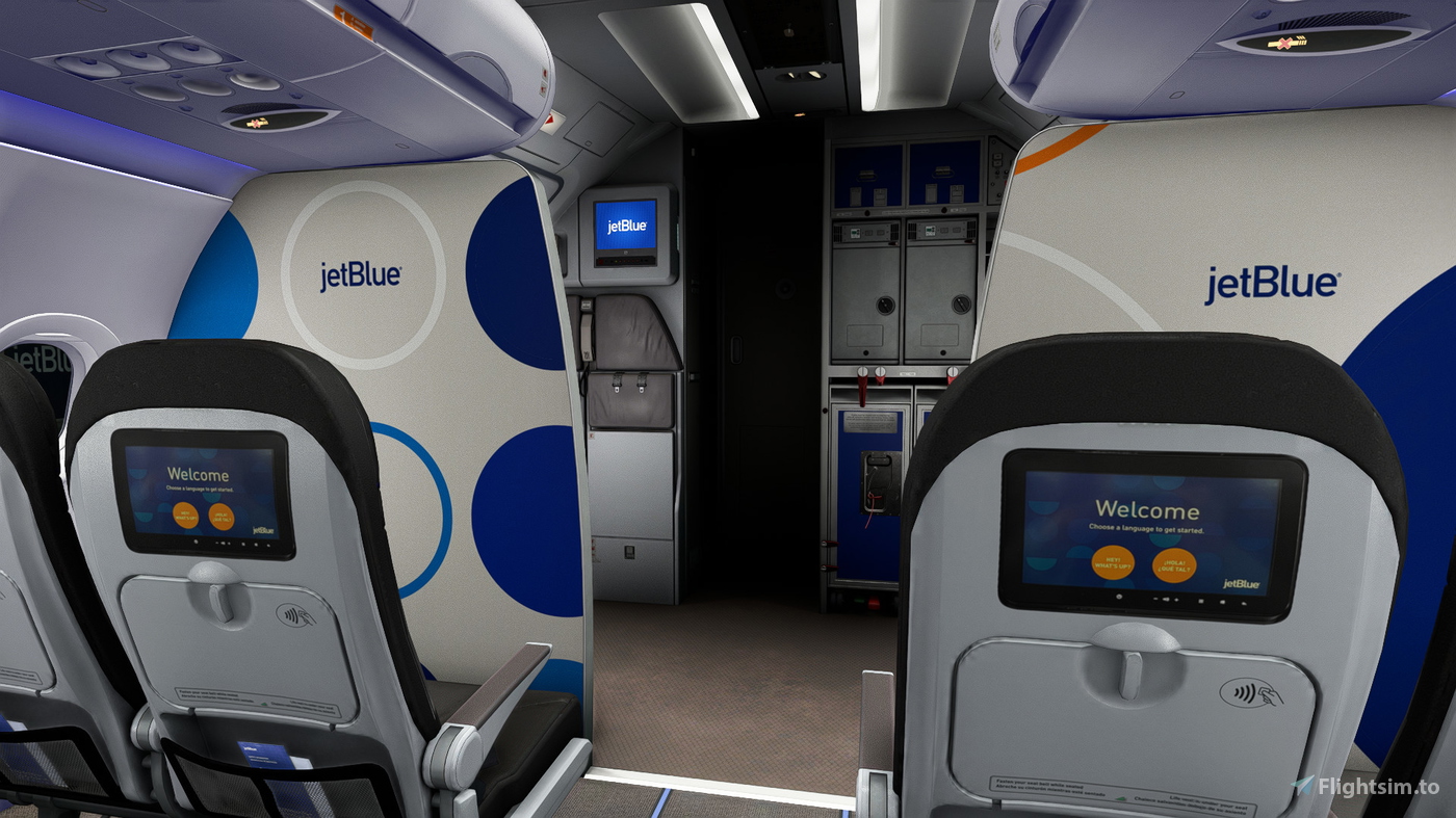 JetBlue [N643JB - 'Dunkin'] w/Cabin - Fenix A320 for Microsoft Flight ...