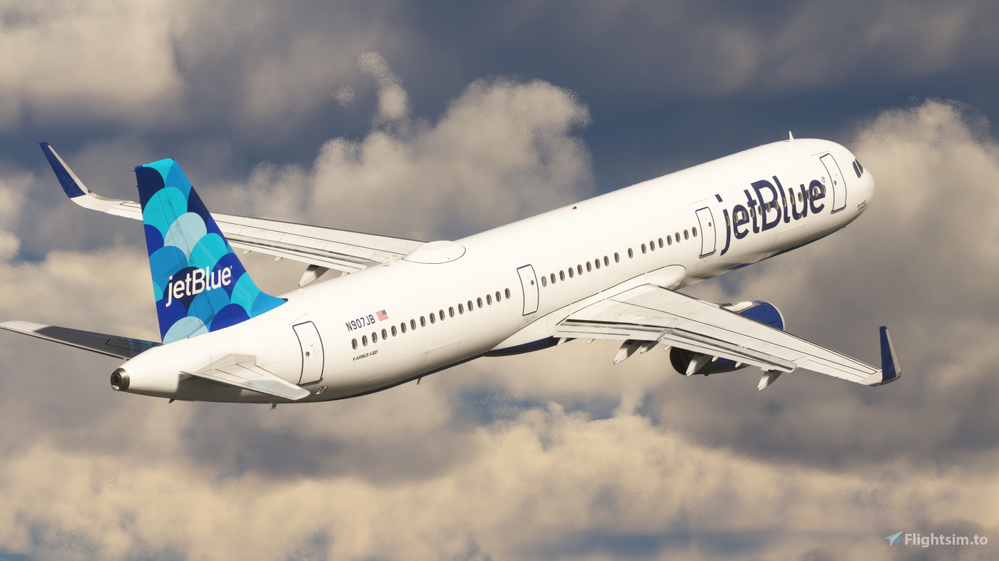 JetBlue ("Balloons" - N907JB) - Fenix A321 for Microsoft Flight ...