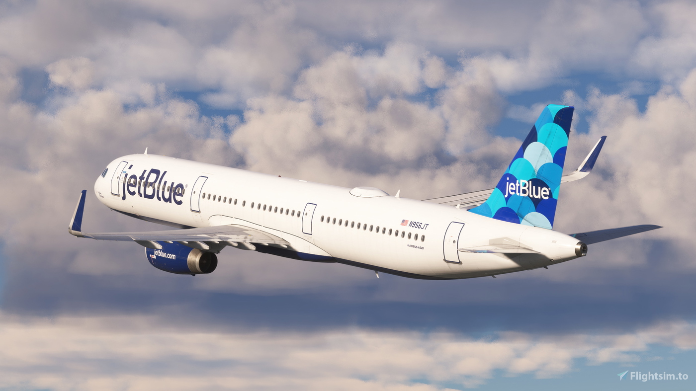 JetBlue ("Balloons" - N956JT) - Fenix A321 for Microsoft Flight ...