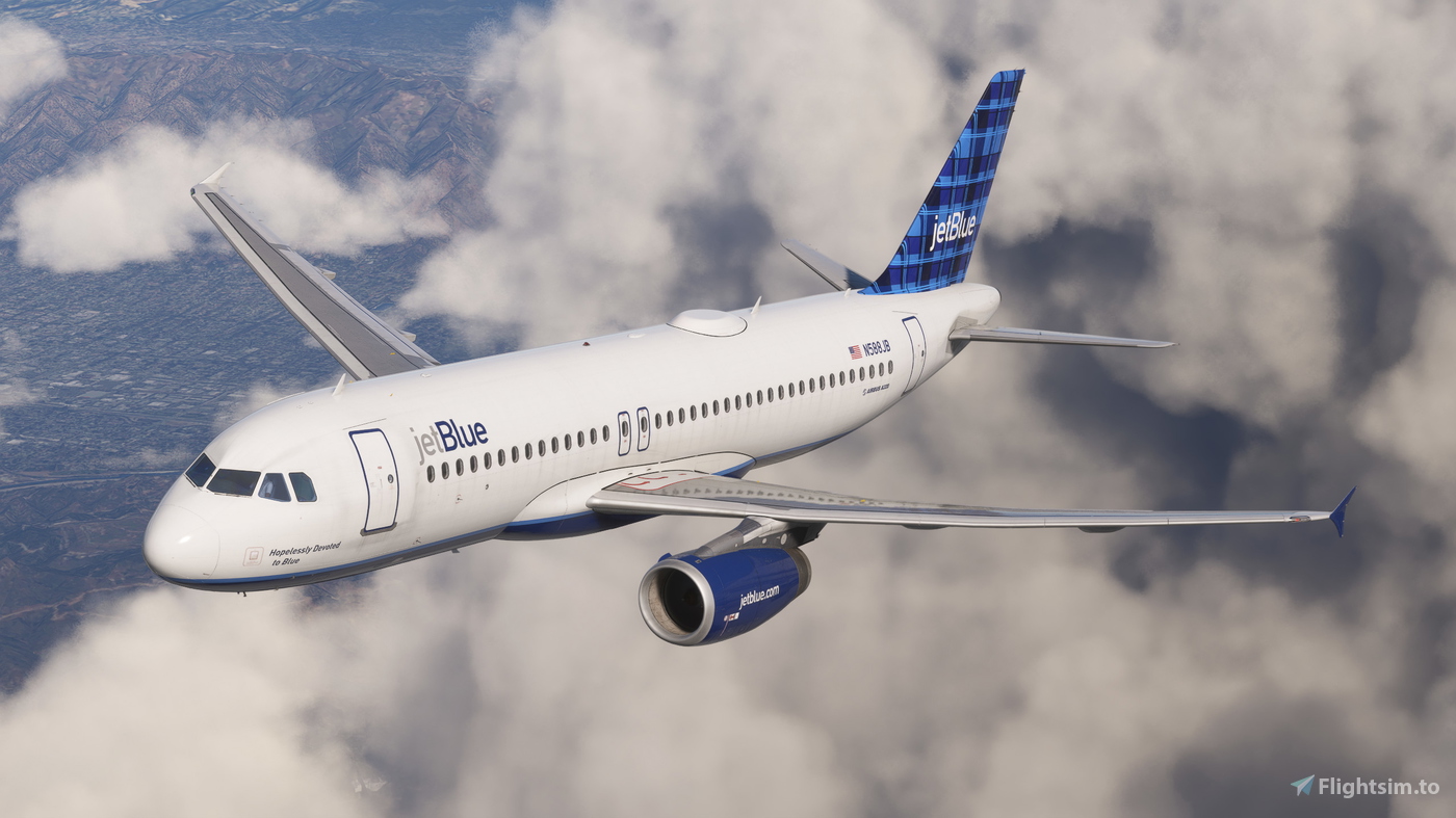 JetBlue ("Plaid" - N588JB) - Fenix A320 (V2) (IAE) for Microsoft Flight Simulator | MSFS