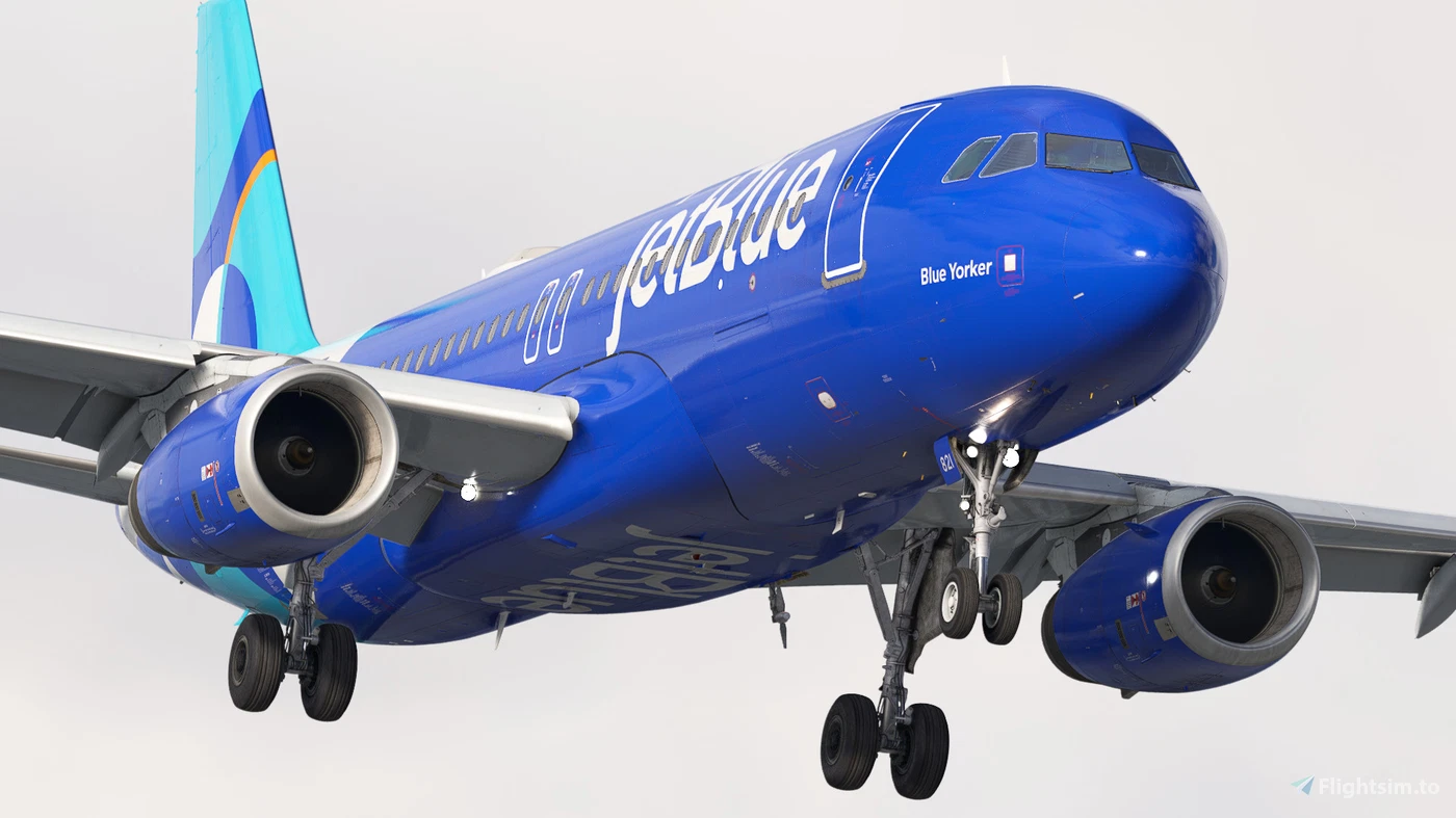 JetBlue 'Spotlight' New Livery | Pack | w/Cabin | Fenix A320 V2 for ...