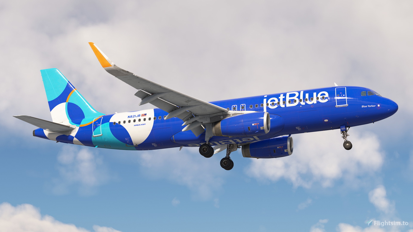 JetBlue 'Spotlight' New Livery | Pack | w/Cabin | Fenix A320 V2 for Microsoft Flight Simulator ...