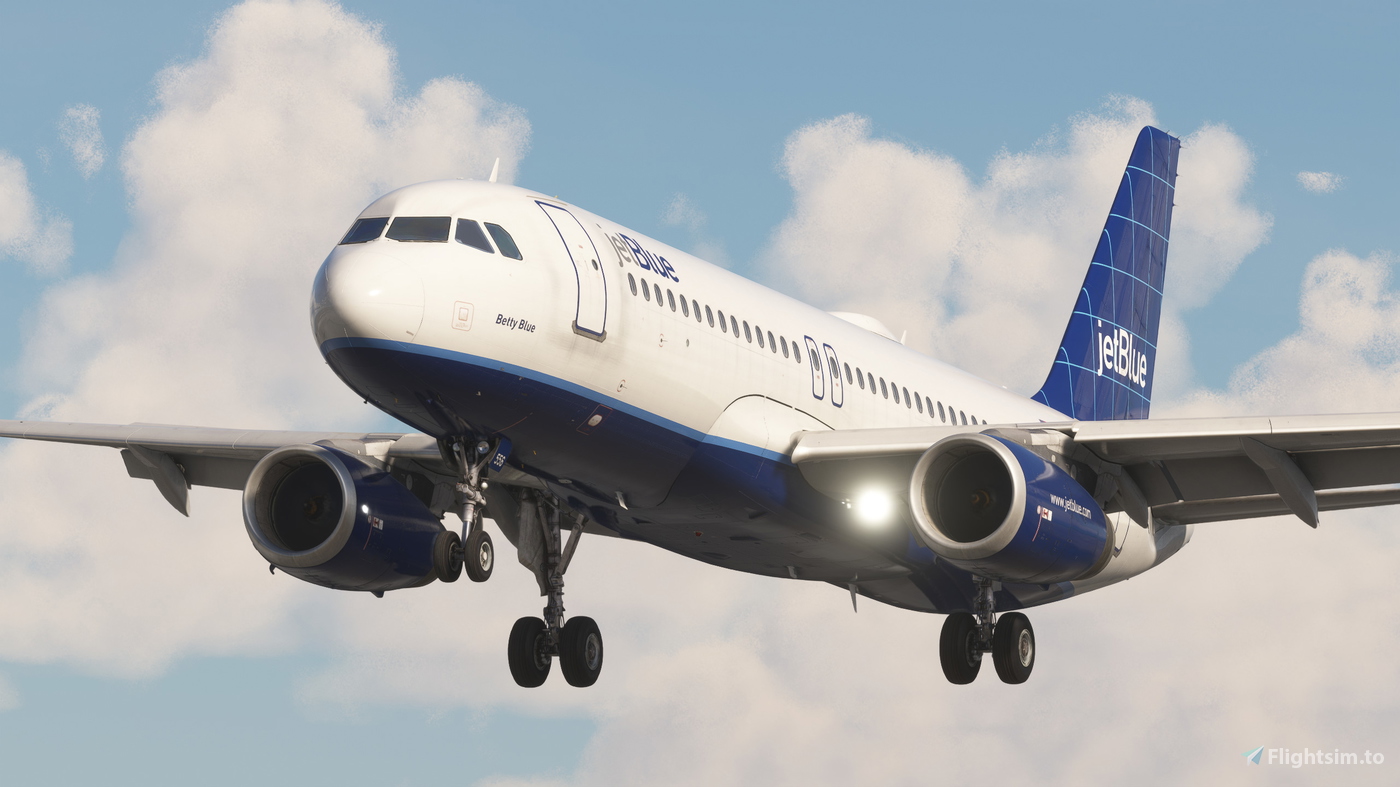 JetBlue ("Windowpane" - N556JB) - Fenix A320 (V2) (IAE) para Microsoft Flight Simulator | MSFS