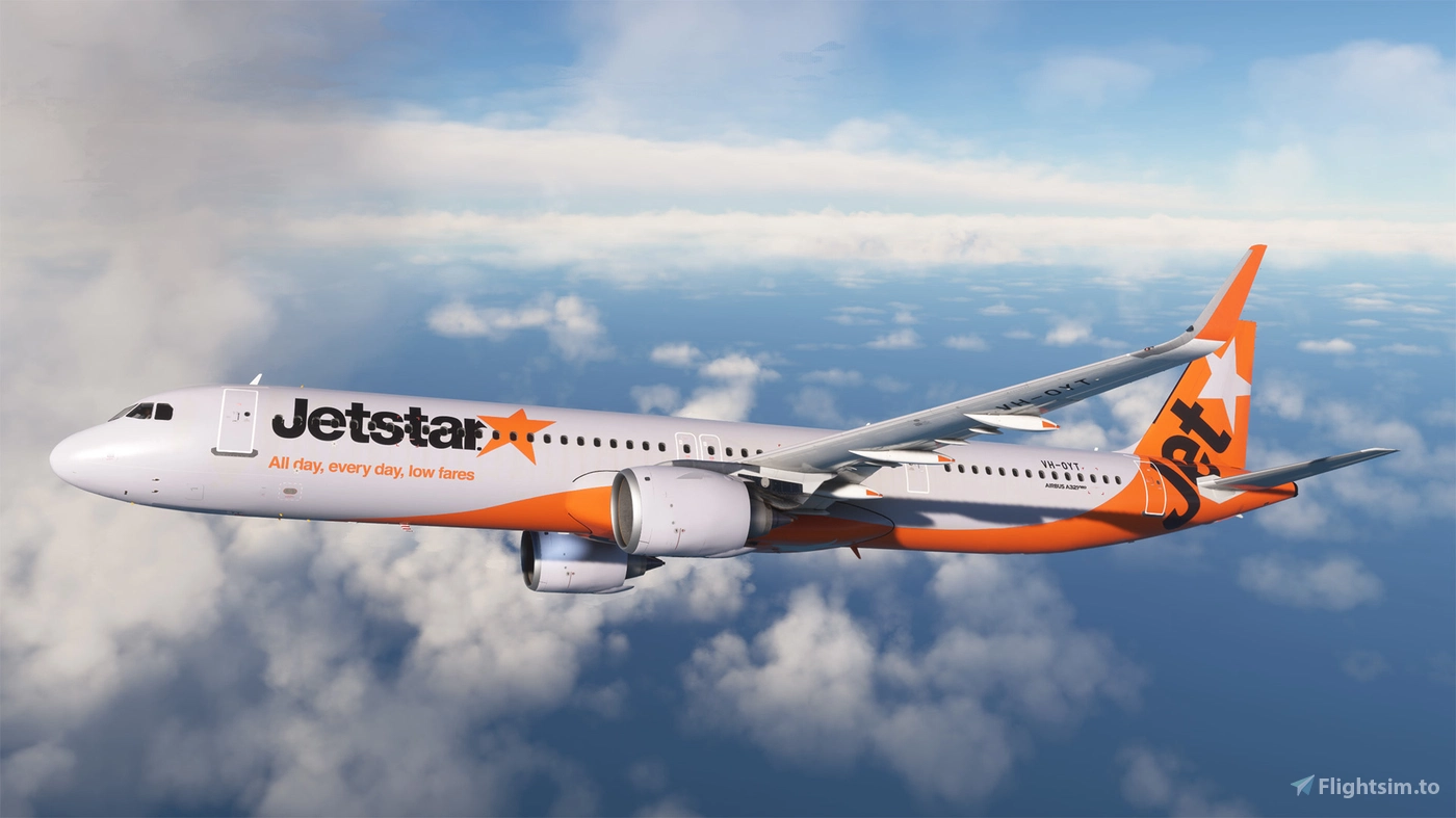 Jetstar Airbus A321-251NX(LR) VH-OYT for Microsoft Flight Simulator | MSFS