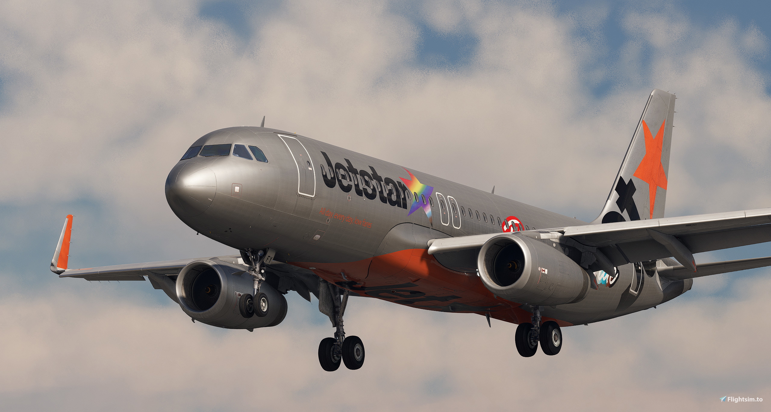 JetStar ("Flying with Pride" - VH-VFY) - Fenix A320 (IAE / Sharklets ...