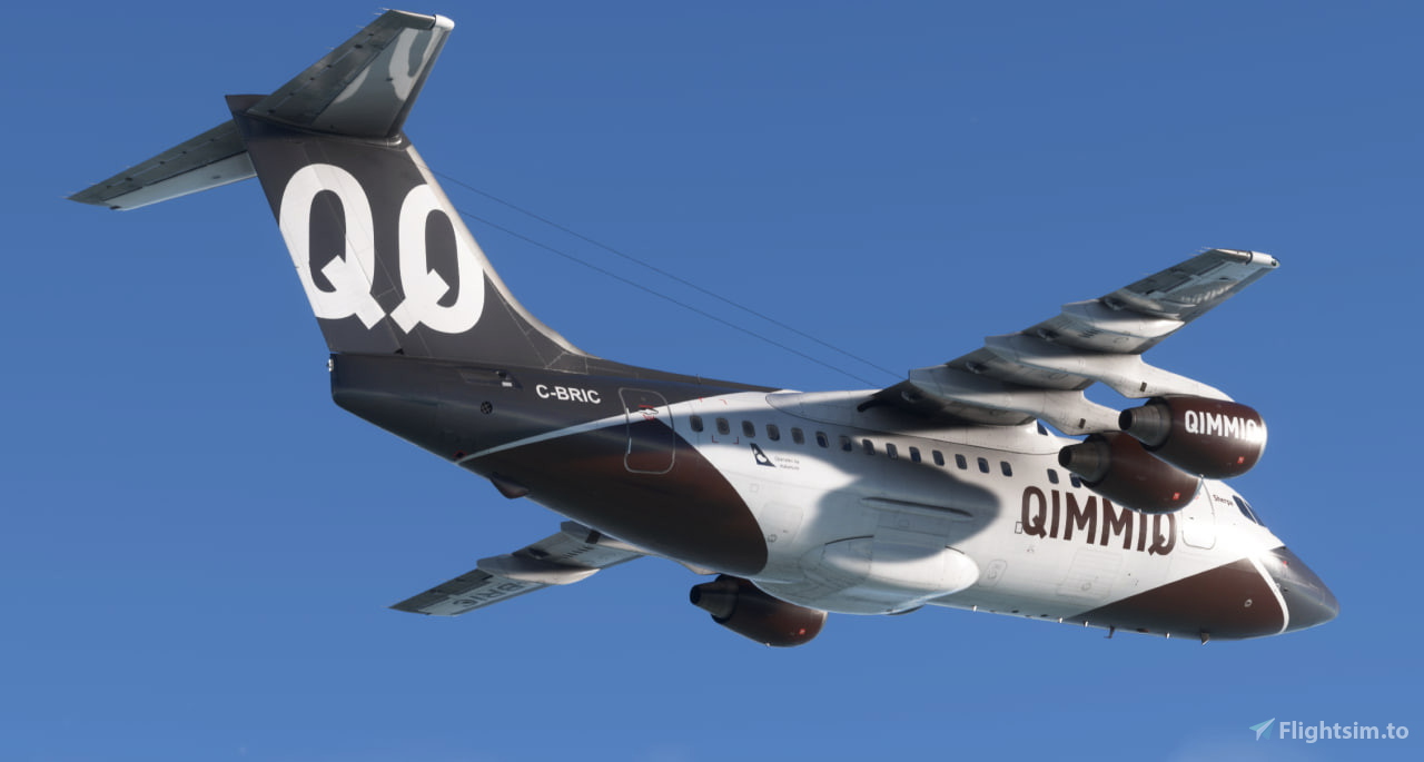 JF Avro RJ 70 Qimmiq (Fictional) for Microsoft Flight Simulator | MSFS