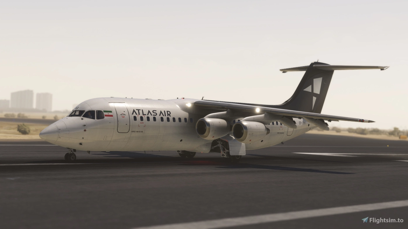 JF Avro RJ100 Atlas Air (Ep_Lee ) Just Flight RJ Professional 对于 Microsoft Flight Simulator | MSFS