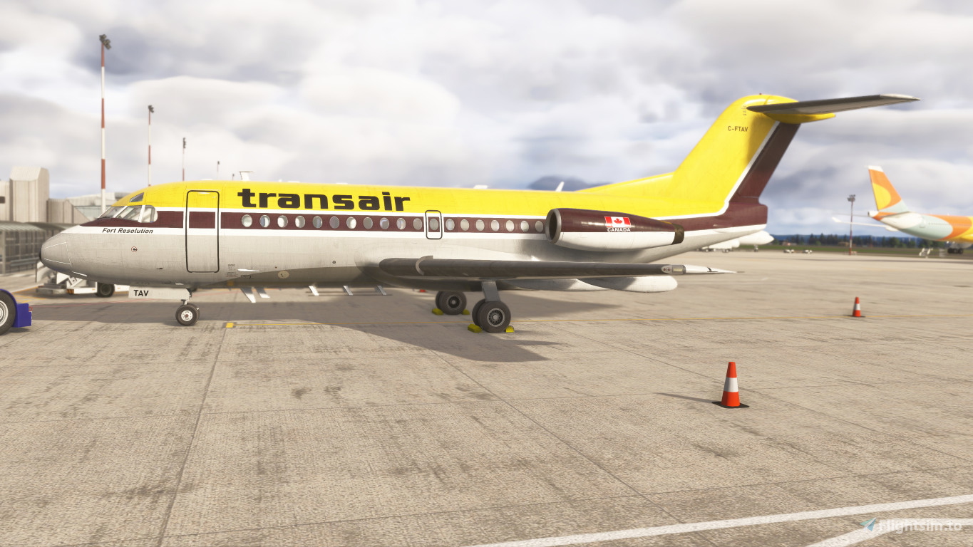 JF Fokker F28-1000 Transair C-FTAV request for Microsoft Flight ...