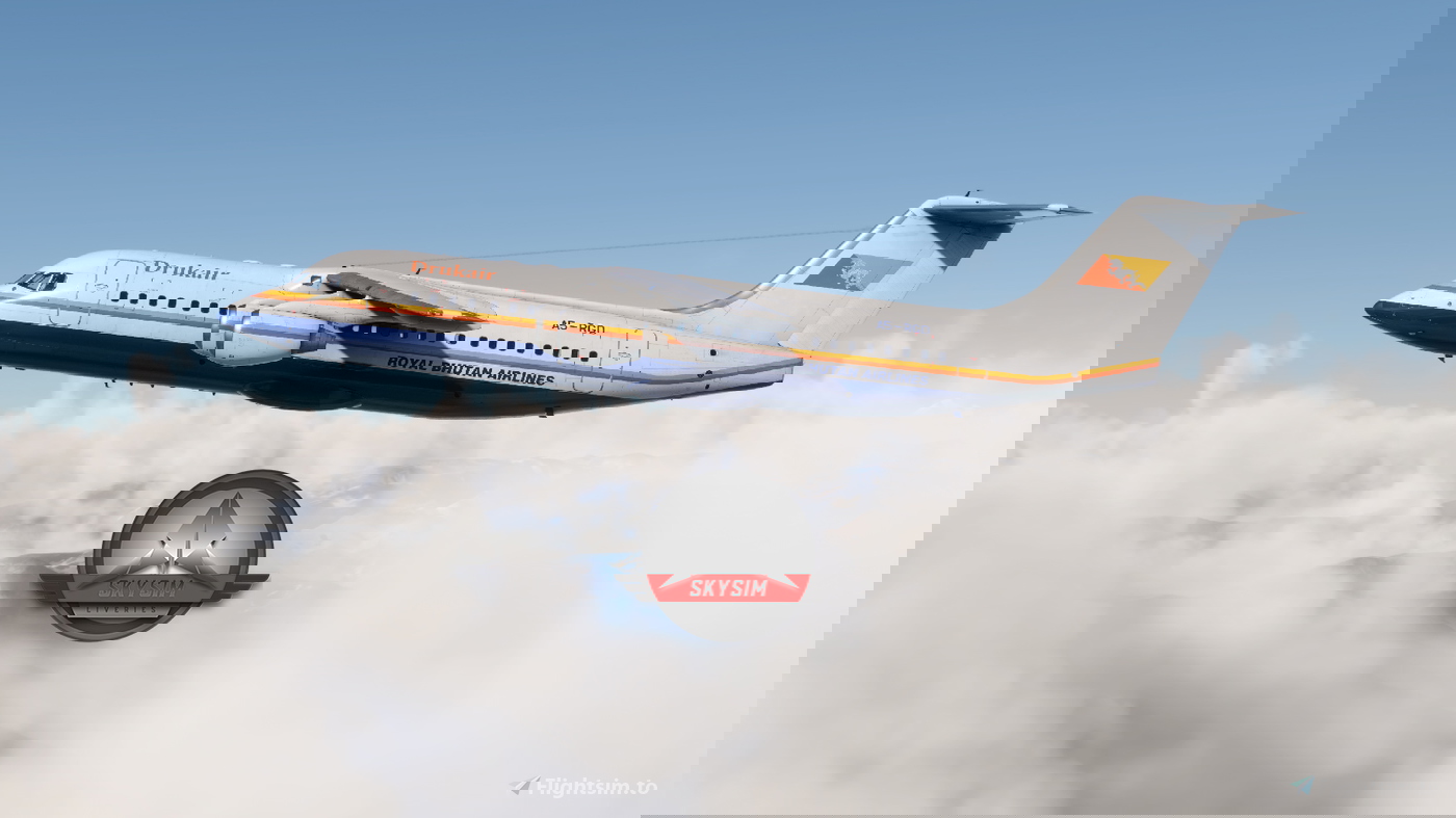 Just Flight Avro RJ 100 Drukair A5-RGD for Microsoft Flight Simulator ...