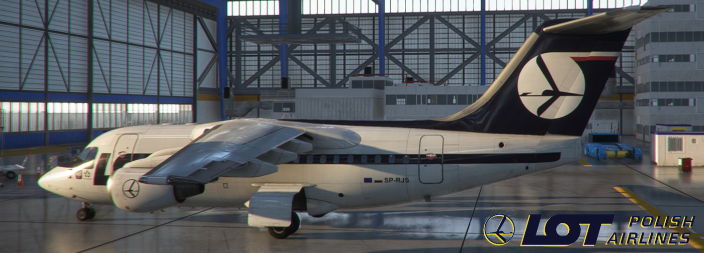 Just Flight Avro RJ70 LOT Polish Airlines SP-RJS for Microsoft Flight ...