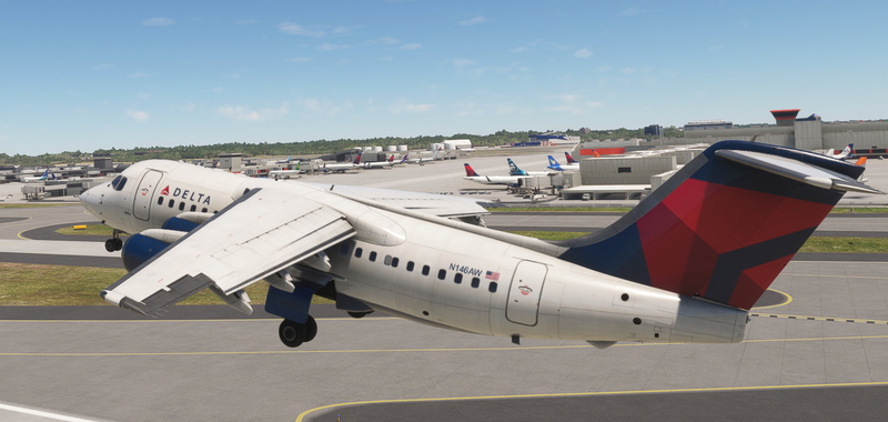 Just Flight Avro RJ85 Delta Airlines (Fictional) for Microsoft Flight ...