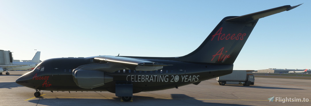 Just Flight BAE-146 Fictional AccessAir Liveries (for the 100 and 300 ...