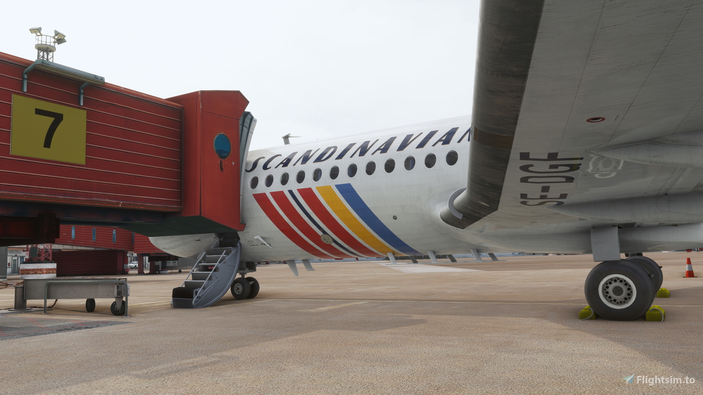 Just Flight Fokker F28-4000 — SAS SE-DGF (1999) for Microsoft Flight ...