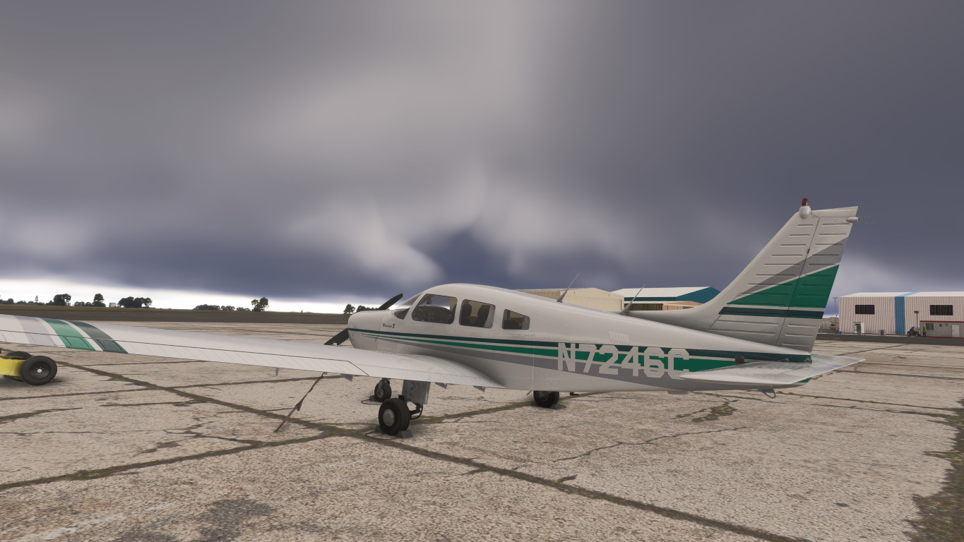 Just Flight Piper Warrior 11 N7246C Beverly Flight Center for Microsoft ...