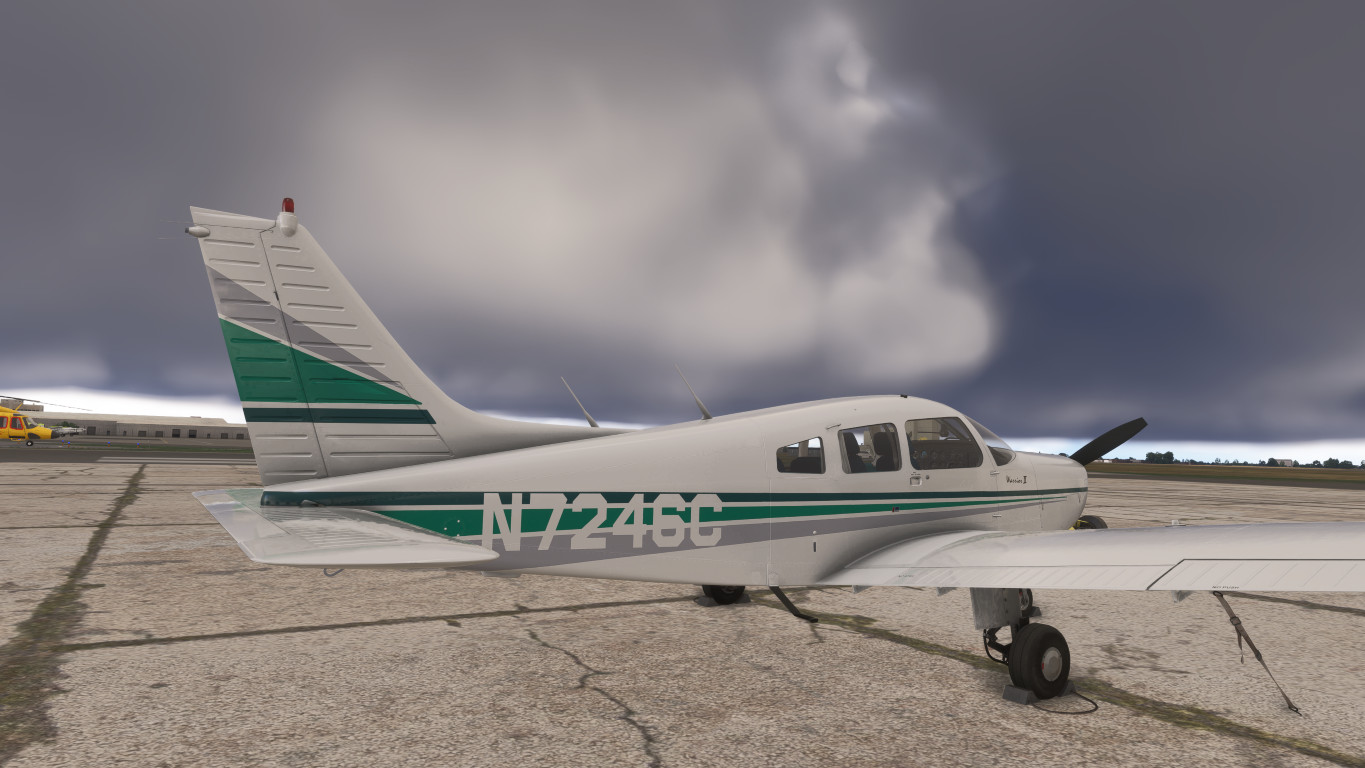 Just Flight Piper Warrior 11 N7246C Beverly Flight Center for Microsoft ...