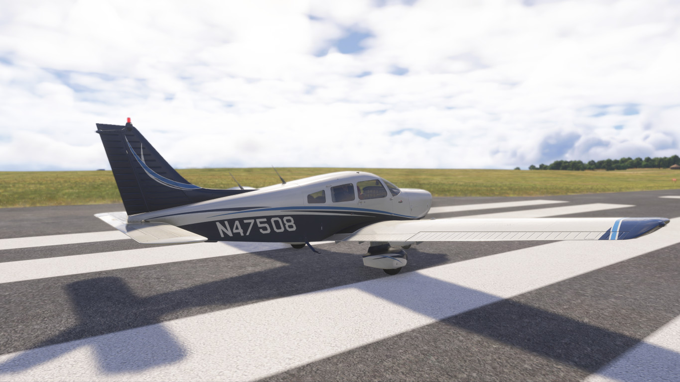 Just flight Piper Warrior N47508 livery 对于 Microsoft Flight Simulator ...