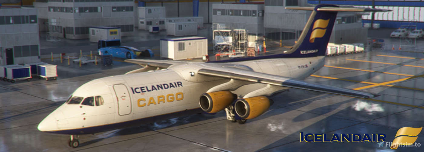 Just Flight RJ100 QT Icelandair Cargo TF-FIH for Microsoft Flight ...
